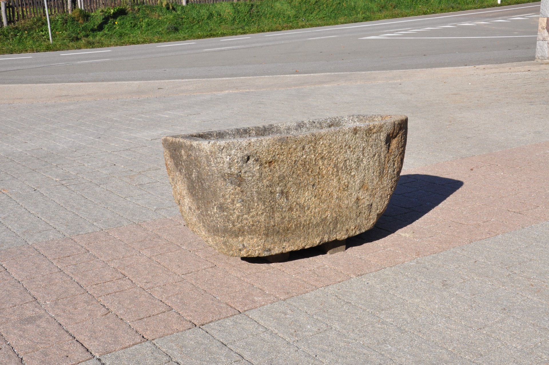 antique granite fountain