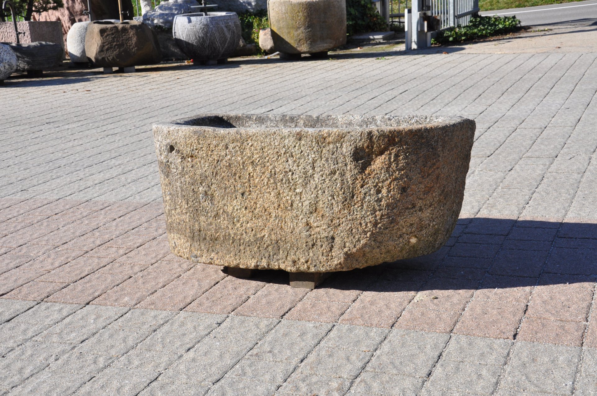 antique granite fountain
