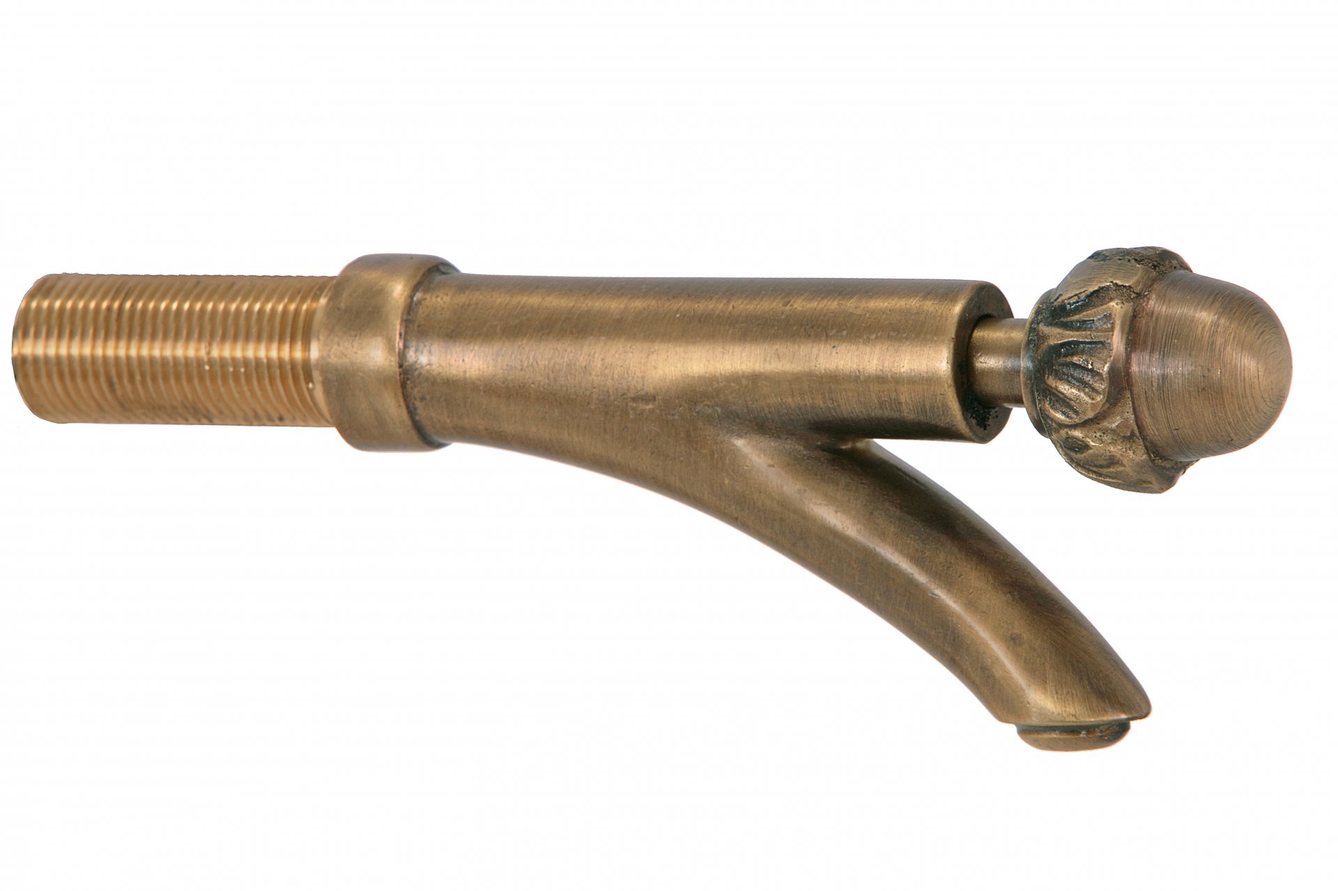 Tap with pushbutton and 1/2" supply