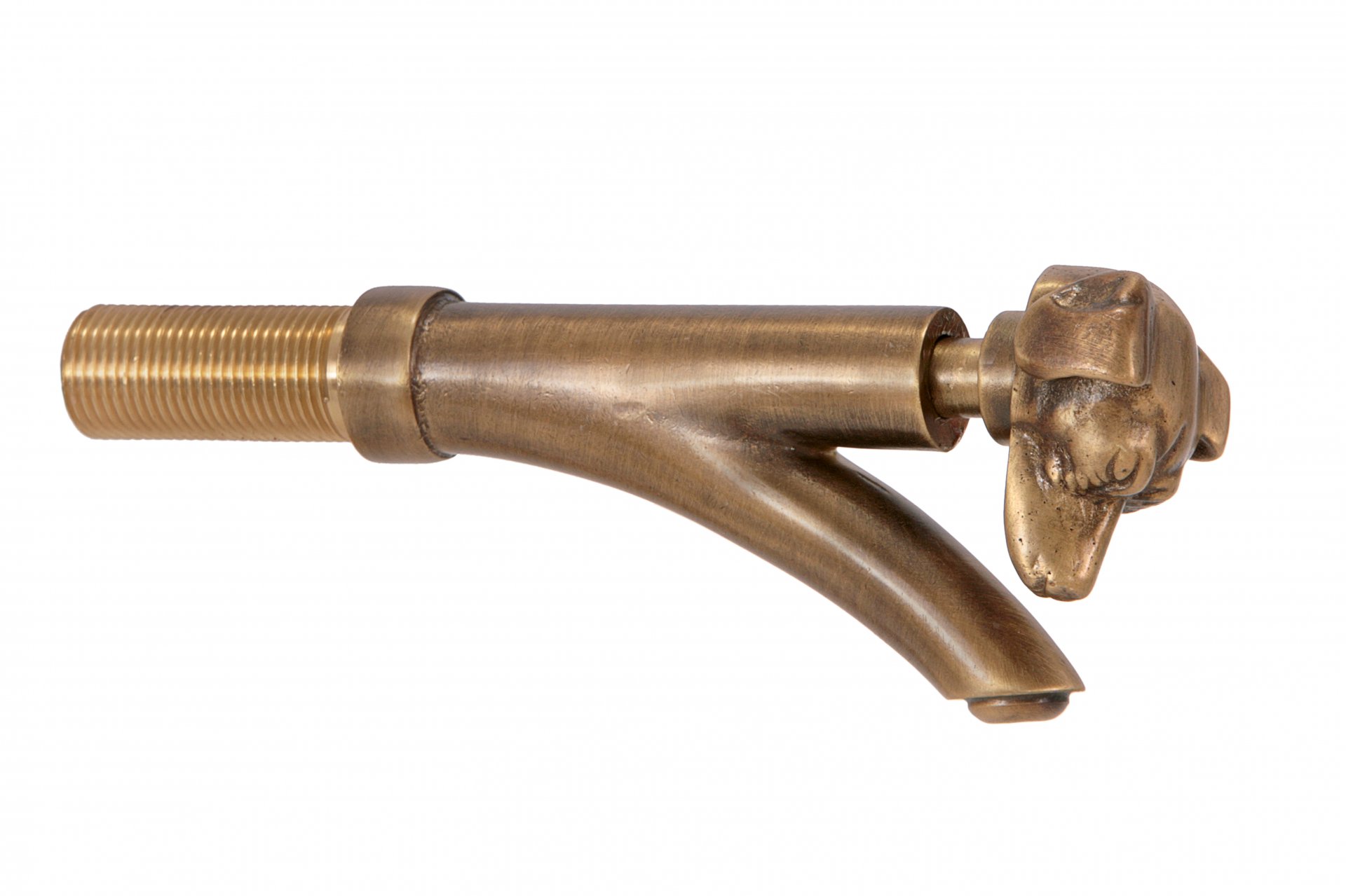 Tap with pushbutton and 1/2" supply